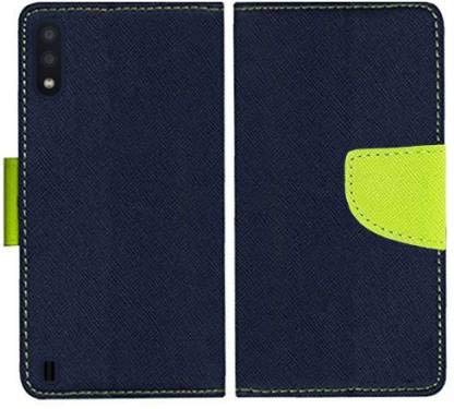Samsung Galaxy M01 Flip Cover for Samsung Galaxy M01 (Blue, Dual ...