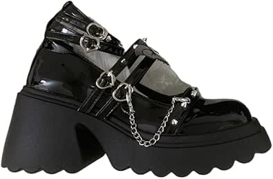 Amazon.com: LokoLucx Emo Shoe Platform Y2K Grunge Women Teen Girls ...