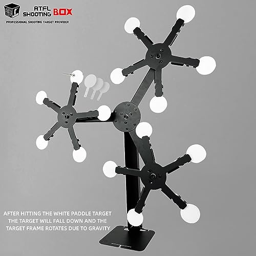 Snapklik.com : Atflbox Three Star Rotate The Metal Shooting Target Stand