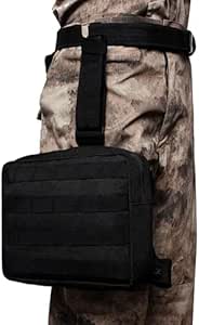 Amazon.com : Gexgune 600D Outdoor Tactical Drop Leg Pouch Molle Panel ...