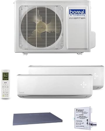 Amazon.com: Boreal BRISA 24,000 BTU 2 Tons Dual Zone Wall Mount ...