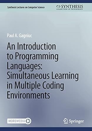 An Introduction to Programming Languages: Simultaneous Learning in ...