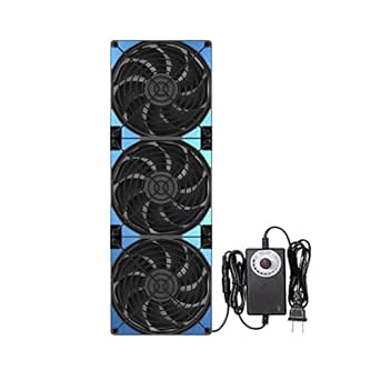 120mmx3 360mm PC Case Vent Fans with Adjustable 3-12V Speed Controller ...