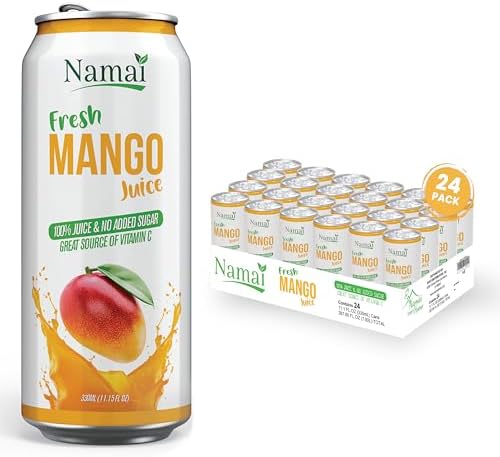 Amazon.com : Namai Pure Mango Fruit Juice, No Added Sugar, 24-Pack ...