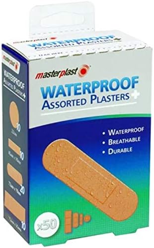 Masterplast Assorted Waterproof plasters 50-2 Pack (Total 100) : Amazon ...