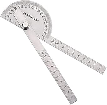XSAWKAMJ Stainless Steel Angle Ruler Protractor Multi-Purpose Function ...
