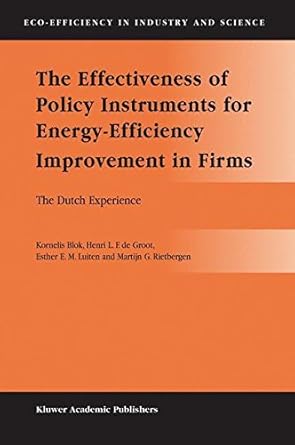 The Effectiveness of Policy Instruments for Energy-Efficiency ...