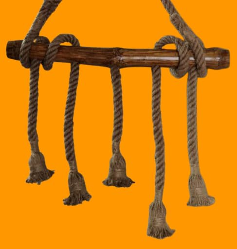 Buy Pendant Lighting Jute Rope Bamboo Antique Retro Loft Island Hanging ...