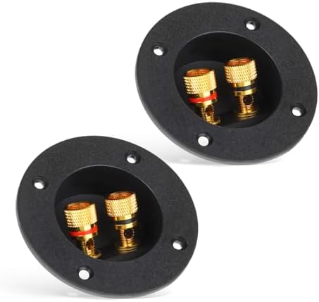 Amazon.com: UBANU Speaker Box Terminal Cup, 2 Pack Round Spring ...