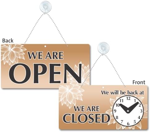 Amazon.com: SmartSign "Out On Property Will Be Back/Come In We Are Open ...