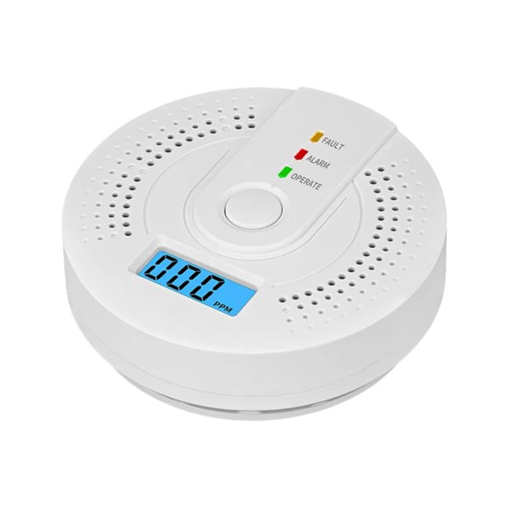 HASTHIP® CO Alarm Detector with LCD Digital Display, 85dB Sound Warning ...