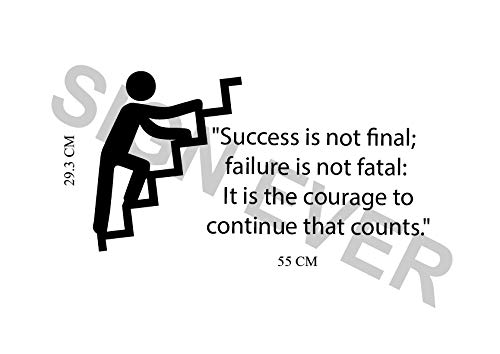 SIGN EVER Success is Not Final Failure is Not A Fatal Motivational ...