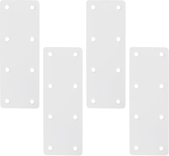 Amazon.com: Pastlla 4 Pack Flat Straight Brace Brackets, Stainless ...