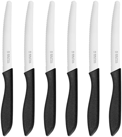 Amazon.com: targzier Steak Knives Set of 6,Premium Steak Knife,Serrated ...