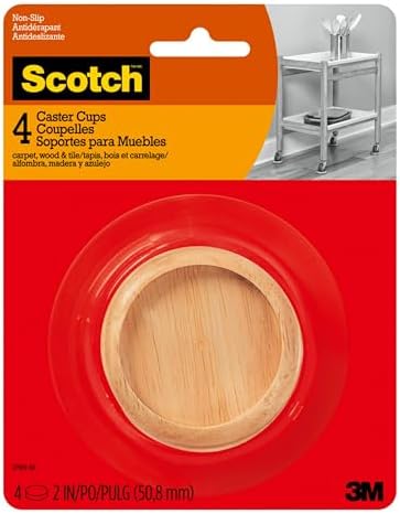 Scotch Caster Cups, Square Felt Gray 2.5-in 4/pk, Chair Leg Floor ...
