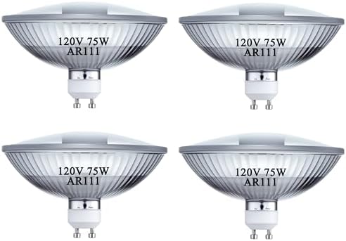 MISDOOD R111/GU10/FL 75W Halogen Flood Light Bulb,R111/GU10/FL ...