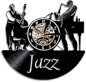 Wall Clock Kitchen Jazz Music Wall Decor Wall Clock Modern Dehome Decor ...