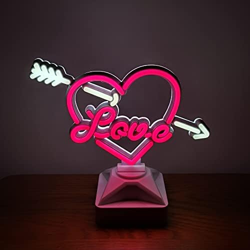 Laporwee Cupid's Arrow Desktop Neon Sign Night Light Art Light for Bar ...