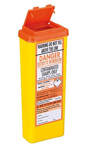 SharpsGuard Orange 0.5 Sharps Bin with Needle Remover : Amazon.co.uk ...