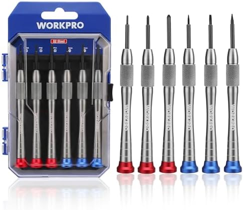 WORKPRO 6-Piece Mini Precision Screwdriver Set with Magnetic Tip ...