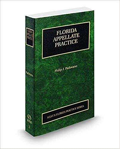 Florida Appellate Practice, 2023 ed.: Philip J. Padovano: 9781731956828: Amazon.com: Books