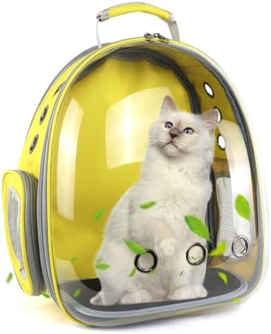 Amazon.com : Cat Backpack Carrier,Expandable Pet Bubble Backpack ...