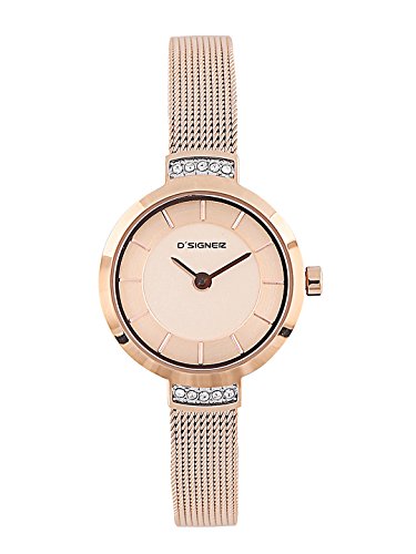 D'SIGNER Analog Rose Gold Dial Women's Watch-708RGM.11.L : Amazon.in ...