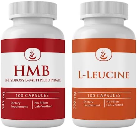 Amazon.com: PURE ORIGINAL INGREDIENTS HMB and L-Leucine Bundle, 100 ...
