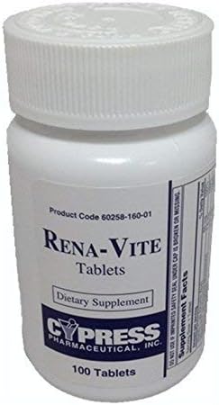 Rena-Vite Tablets, 100 Tablets Per Bottle (4 Bottles) : Buy Online at ...