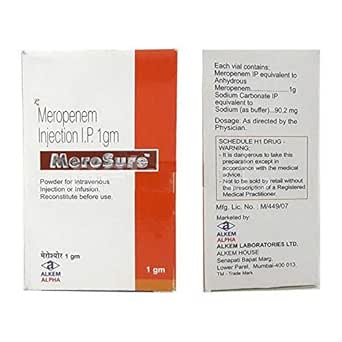 Merosure - Vial of 1 gm Injection : Amazon.in: Health & Personal Care
