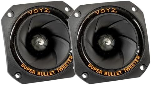 Amazon.com: VOYZ 400 Watt 3.5” Piezo Super Horn Tweeters Aluminum ...