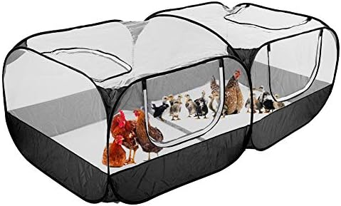 Topyond Portable Animals Playpen, Chicken Run Coop Foldable Small ...