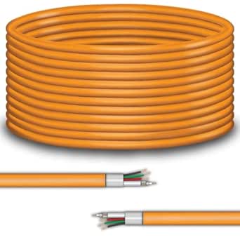 Professional CCTV Wire Cable, Outdoor Security Camera Cable, 4-Core ...