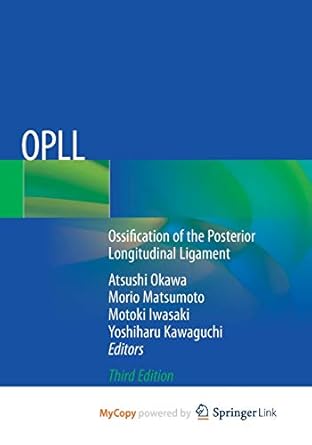 OPLL: Ossification of the Posterior Longitudinal Ligament | Amazon.com.br