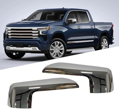 Amazon.com: Chrome Mirror Cap Cover Trim Replace for 2019 2020 2021 ...