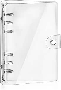 Amazon.com : A5 A6 Spiral Rainbow Clear Notebook Binders Soft PVC ...