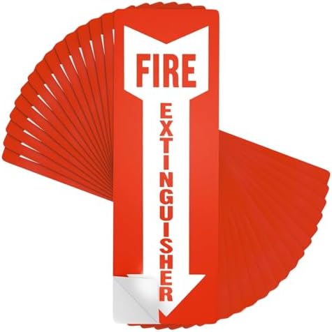 Amazon.com : 12 Pack Fire Extinguisher Stickers – 4x11.8 Inch Vinyl ...