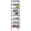 Amazon.com: Finnhomy Heavy Duty 8 Tier Wire Shelving with Wheels ...