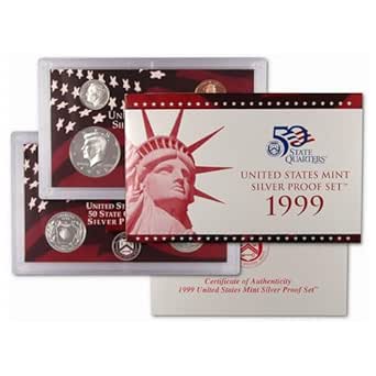1999 Silver Proof Set U.S. Mint Original Government Packaging OGP COA at Amazon's Collectible ...
