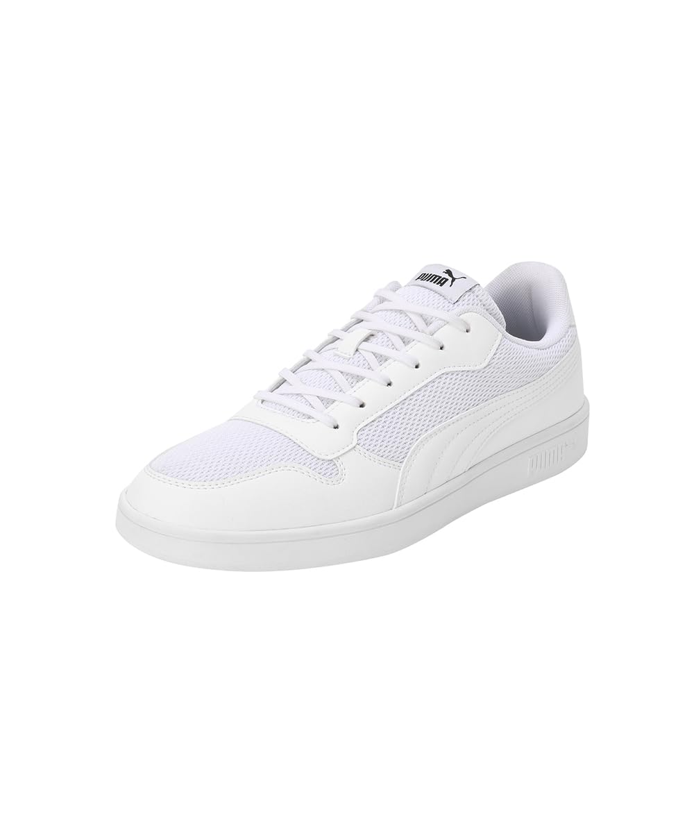 Buy Puma Unisex-Adult Smash Comfort White-Black Sneaker - 7 UK ...