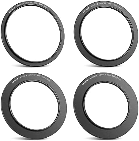 Neewer Magnetic Step Up Filter Ring Adapter Kit: 58-82, 62-82, 67-82 ...