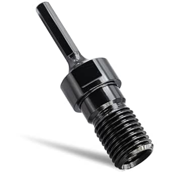 DaduoRi 1-1/4"-7 Male Thread to 1/2" Hex Shank Core Drill Bit Adapter ...