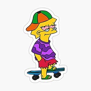 Amazon.com - Stoned Lisa Sticker - Sticker Graphic - Auto, Wall, Laptop ...