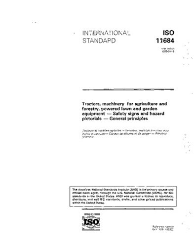 ISO 11684:1995, Tractors, machinery for agriculture and forestry ...