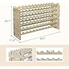 Amazon.com: ZENY 72 Bottles Stackable Modular Wine Rack, Freestanding ...