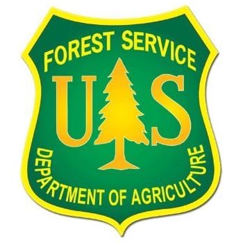 Amazon.com: Yellow Dog 4" Green Us Forest Service Shield Sticker ...