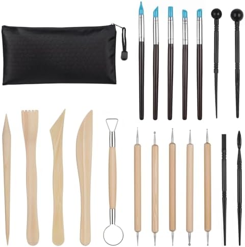 Thinp 20 Pieces Modelling Tool, Pottery Tool Set, Ceramic Tool ...