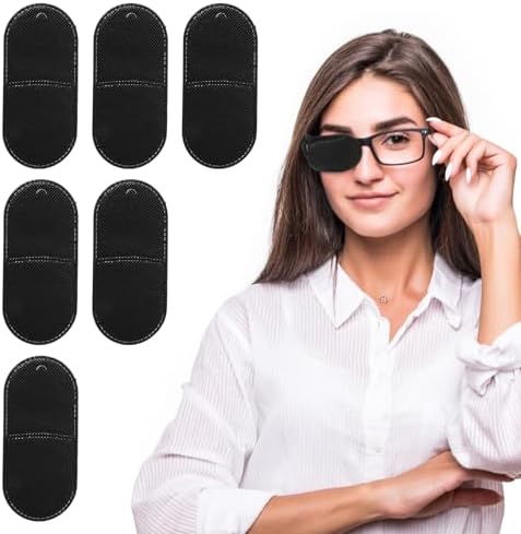 Amazon.com: 6 Pcs Eye Patches for Adults Kids, Black Eye Patch Reusable ...