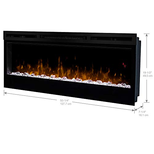 Dimplex Prism 50" Wall-Mounted Linear Electric Fireplace with Acrylic ...