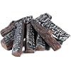 Amazon.com: 8pcs Small Gas Fireplace Logs Set of Ceramic Wood Logs for ...